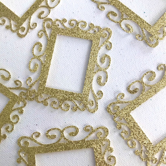 Photo Frame Cupcake Toppers Frame Cupcake Toppers Baroque - Etsy