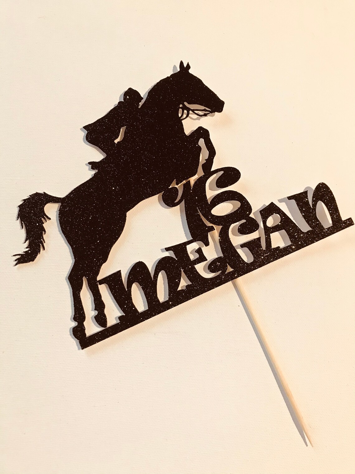 Show Jumping Cake Topper Large Personalised Cake Topper | Etsy