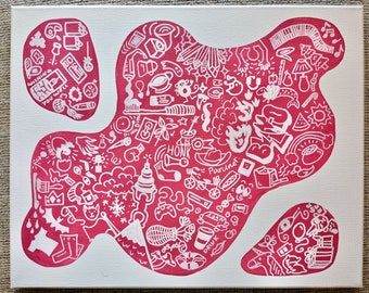 Doodle Pop Art - Etsy