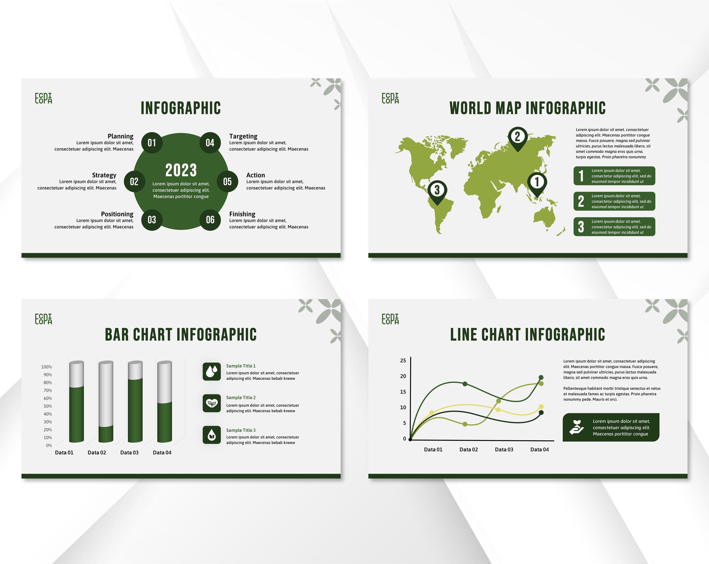 30 Unique Slide Green Nature Powerpoint Presentation Template - Etsy