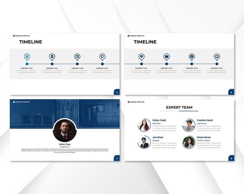30 Unique Slide Business Presentation Professional Template - Etsy