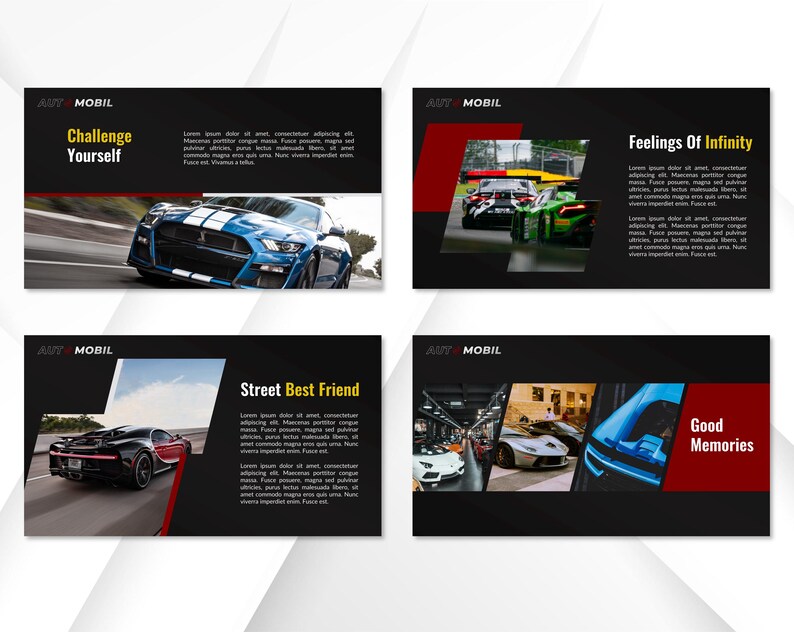 33 Unique Slide Automotive Powerpoint Presentation Creative Template - Etsy