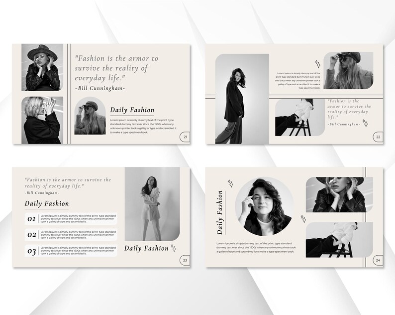 30 Unique Slide Beauty Fashion Powerpoint Presentation Template - Etsy
