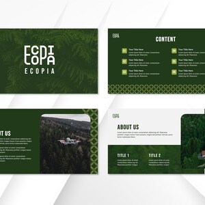 30 Unique Slide Green Nature Powerpoint Presentation Template - Etsy