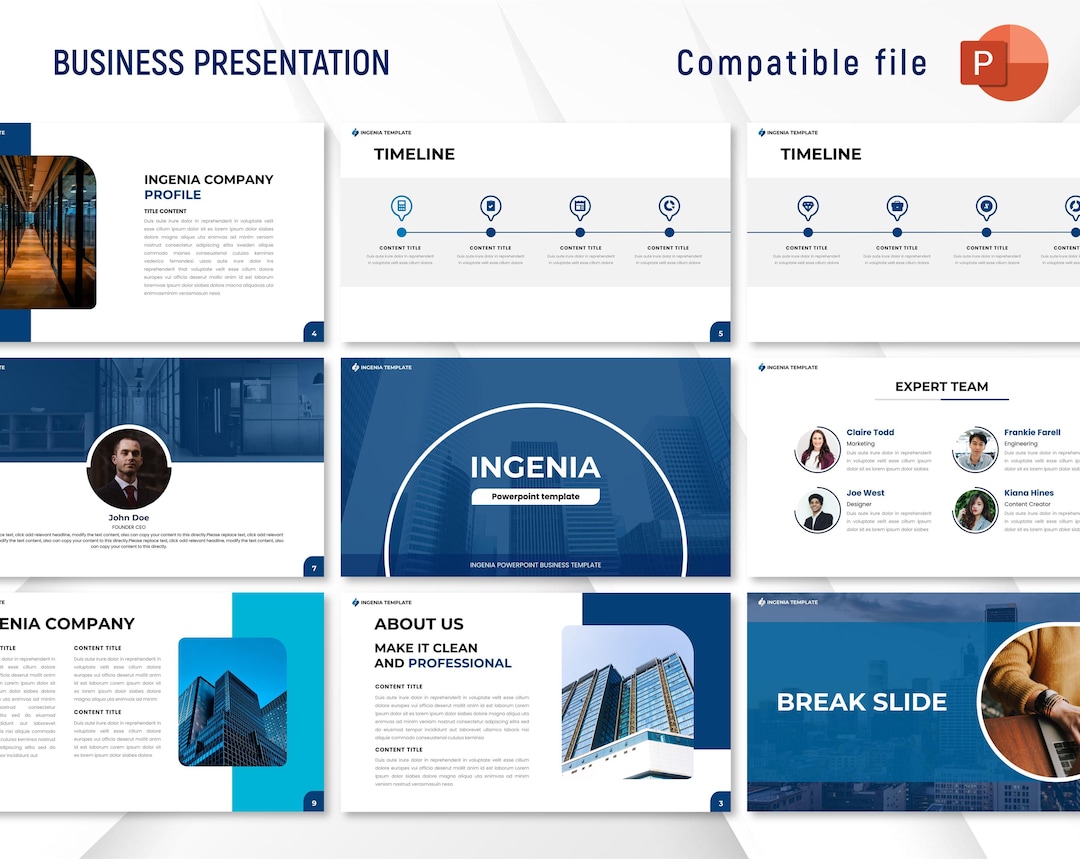 30 Unique Slide Business Presentation Professional Template - Etsy