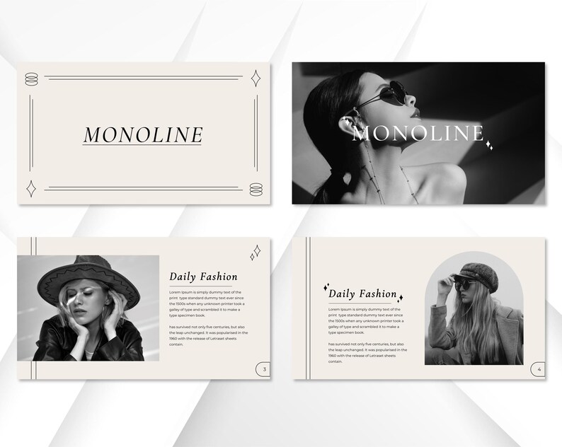 30 Unique Slide Beauty Fashion Powerpoint Presentation Template - Etsy