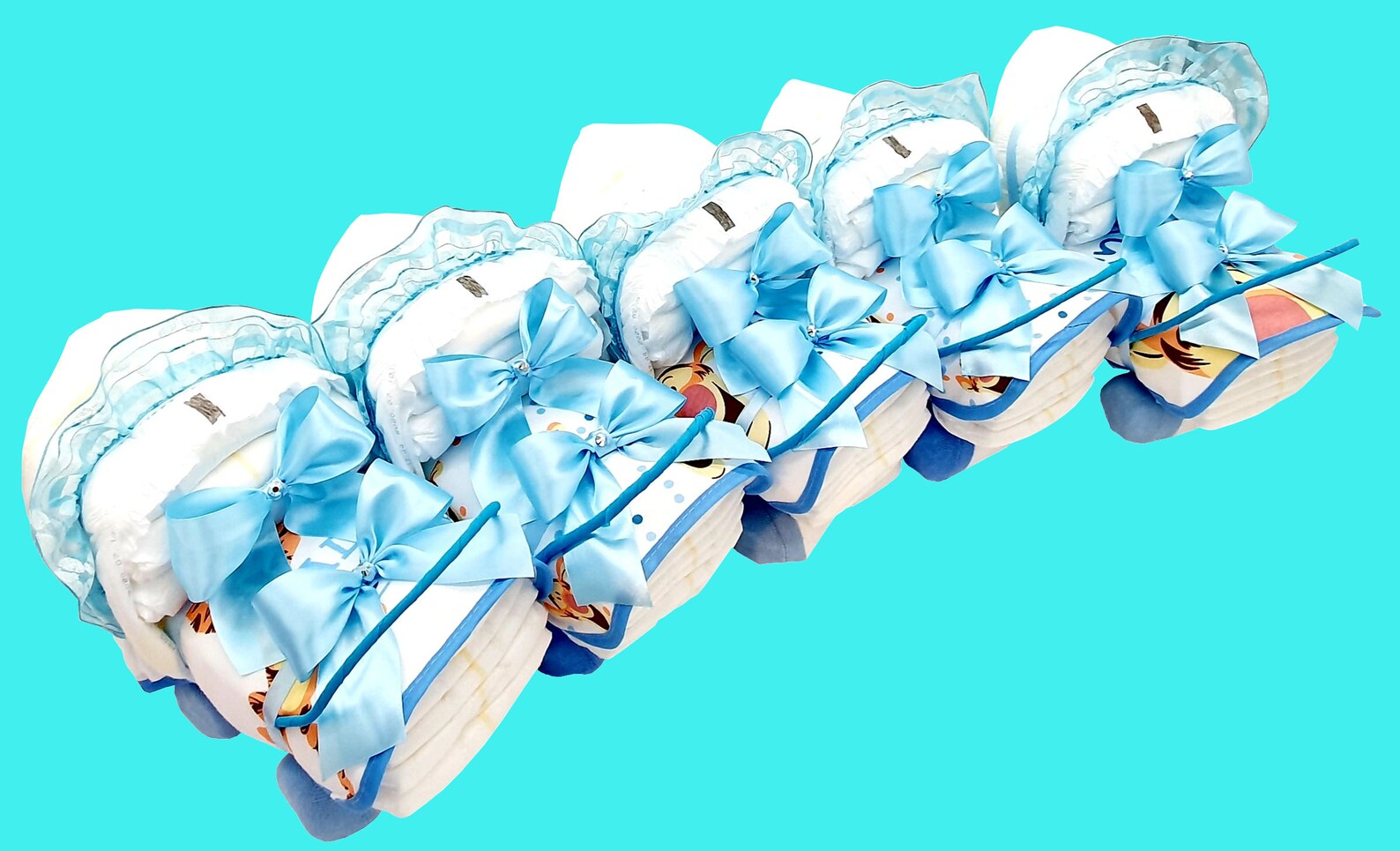 BEAUTIFUL Baby Nappy PRAM Cake Basket/hamper New Born Gift - Etsy