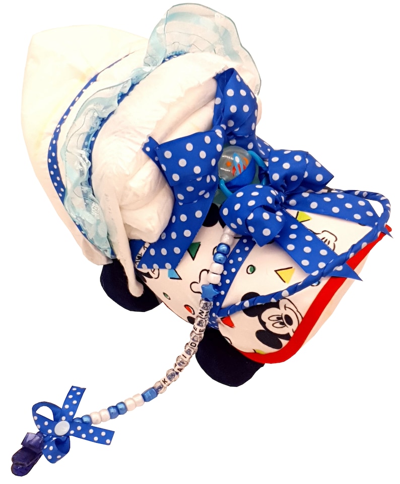 BEAUTIFUL Baby Nappy PRAM cake basket/hamper New Born Gift | Etsy