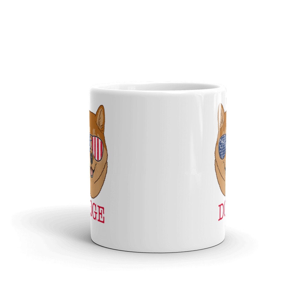 White Glossy Mug, Doge, Dogecoin Coffee Mug, Dogecoin Gift, Doge to the ...