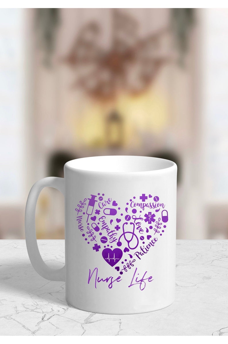 White Glossy Mug, Essential Nurse Coffee Mug, Essential Worker Gift ...