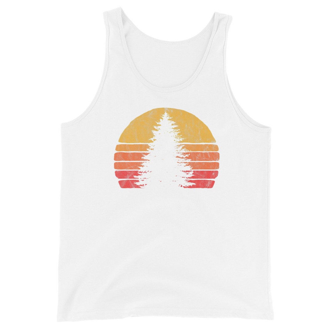 Unisex Tank Top, Retro Wilderness Tank Top, Men's Retro Outdoor Tank ...