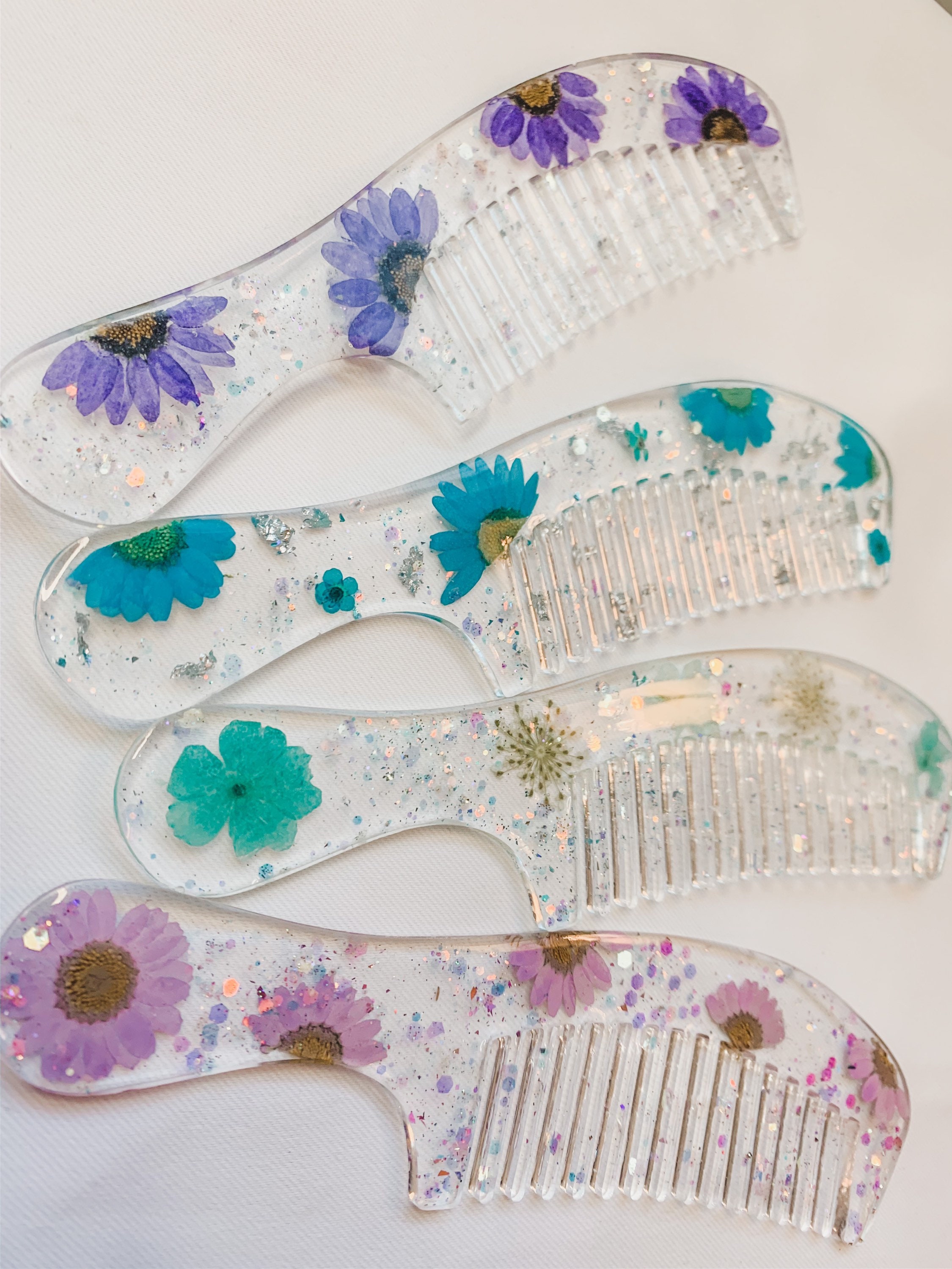 CUSTOM Handmade Resin Combs Decorative Combs Personalized | Etsy