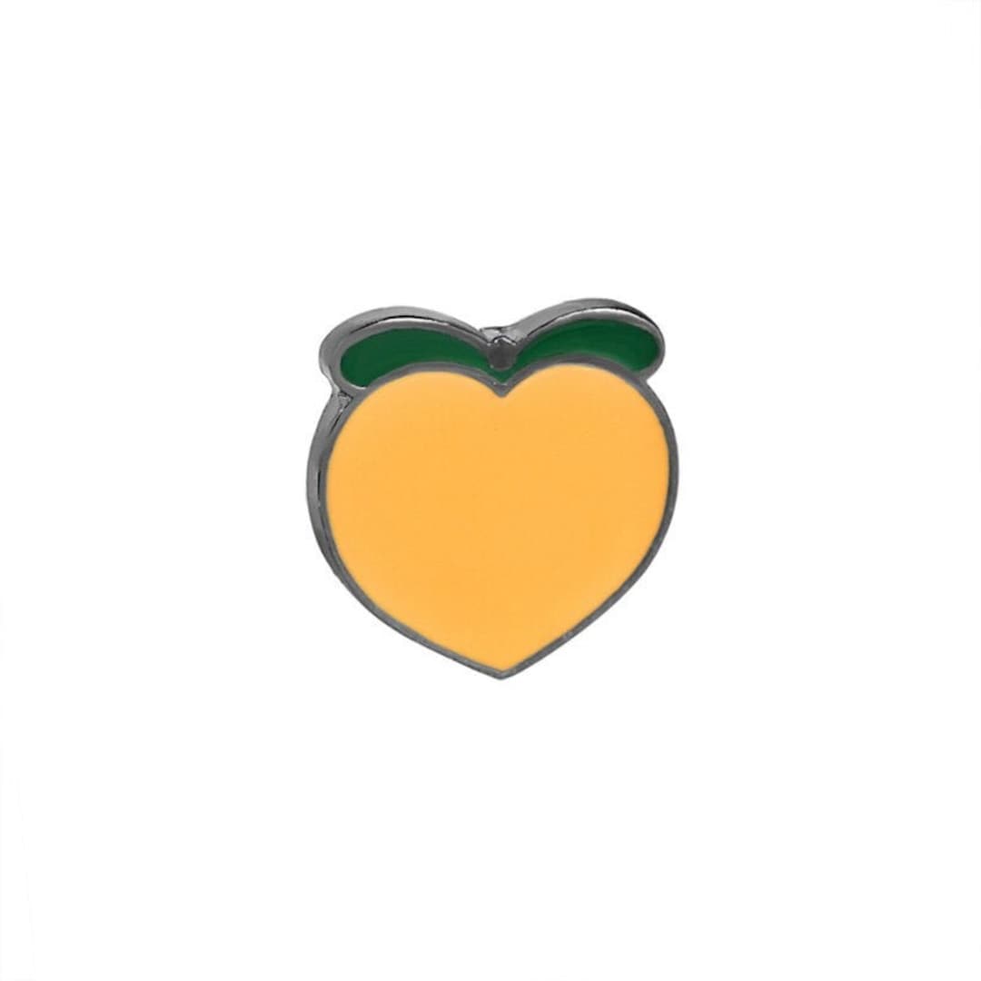 Peach Enamel Pin - Etsy