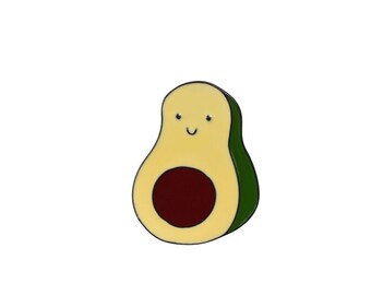 Avocado Enamel Pin Gold Avocado Enamel Pin Enamel Lapel Pin Fun Enamel ...