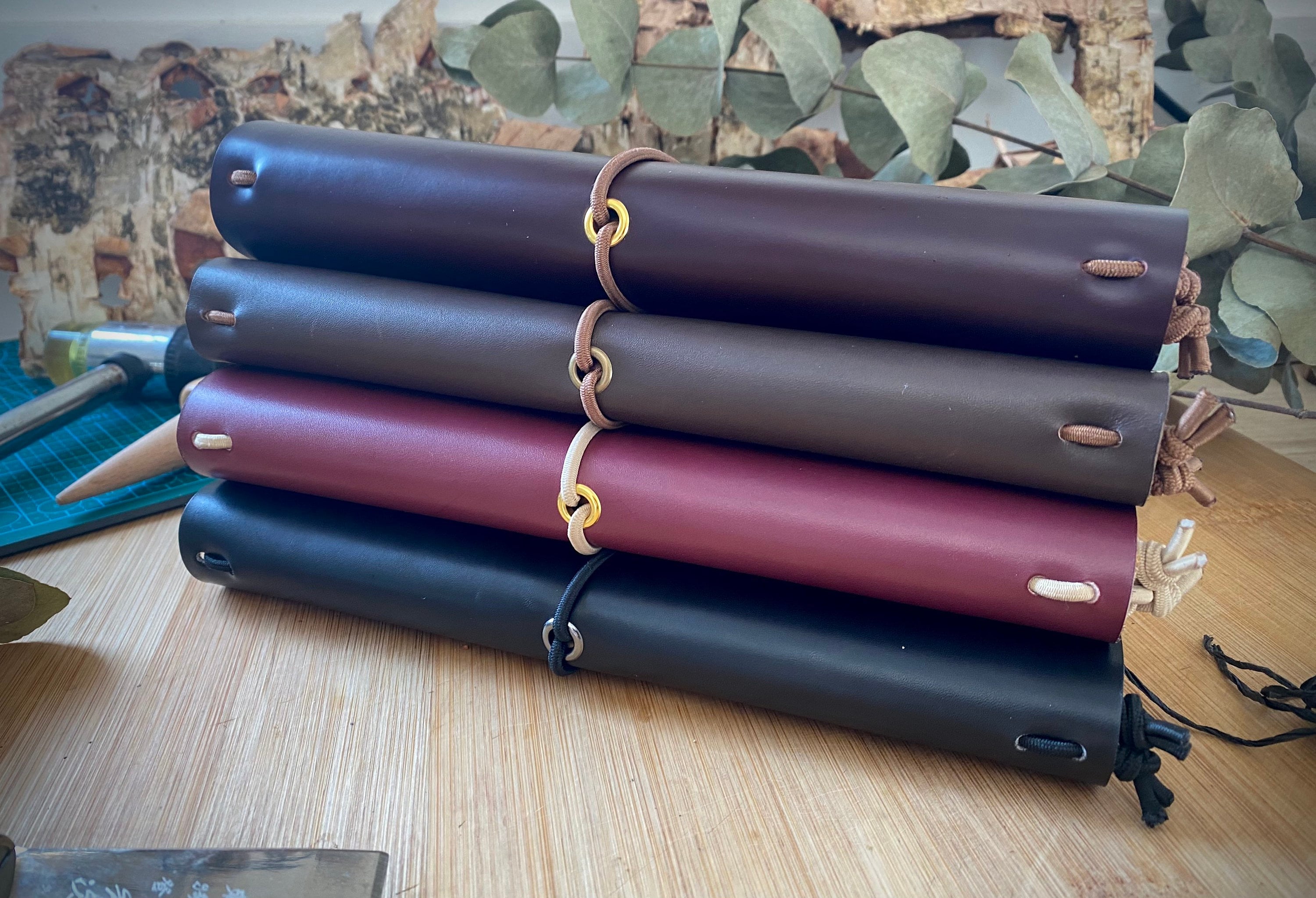 Handmade Refillable Leather Notebook Journals - Etsy UK