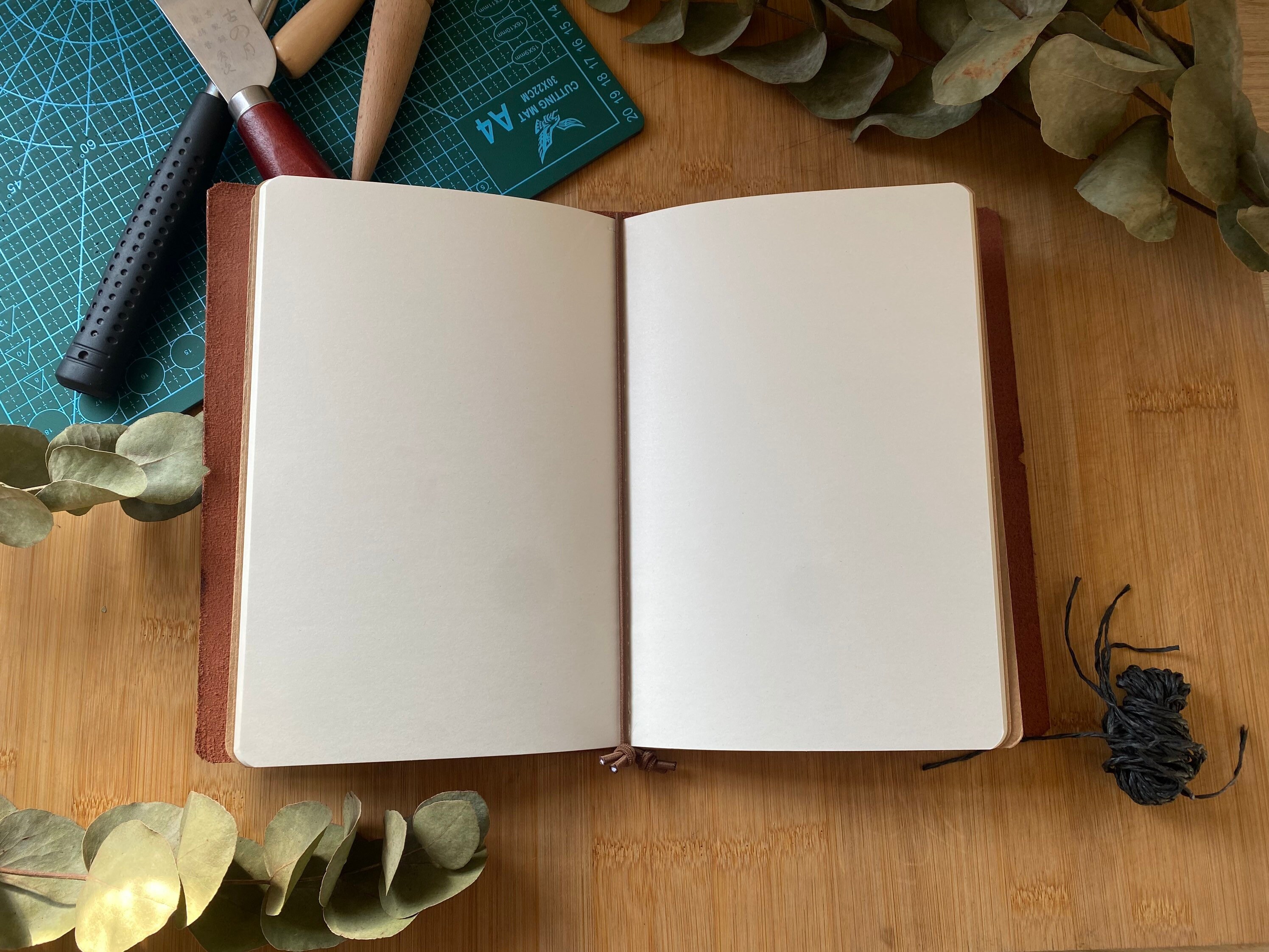 Handmade Refillable Leather Notebook Journals - Etsy UK