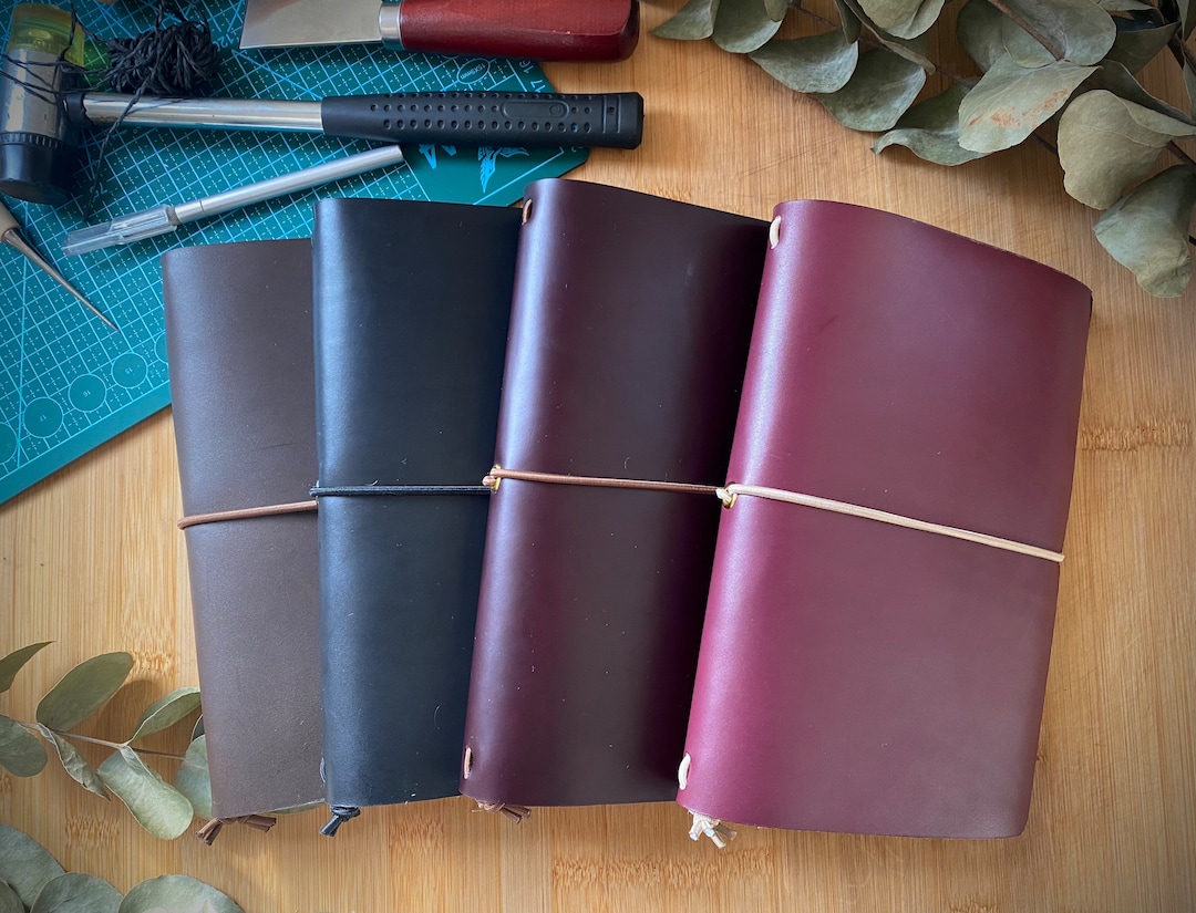Handmade Refillable Leather Notebook Journals - Etsy UK