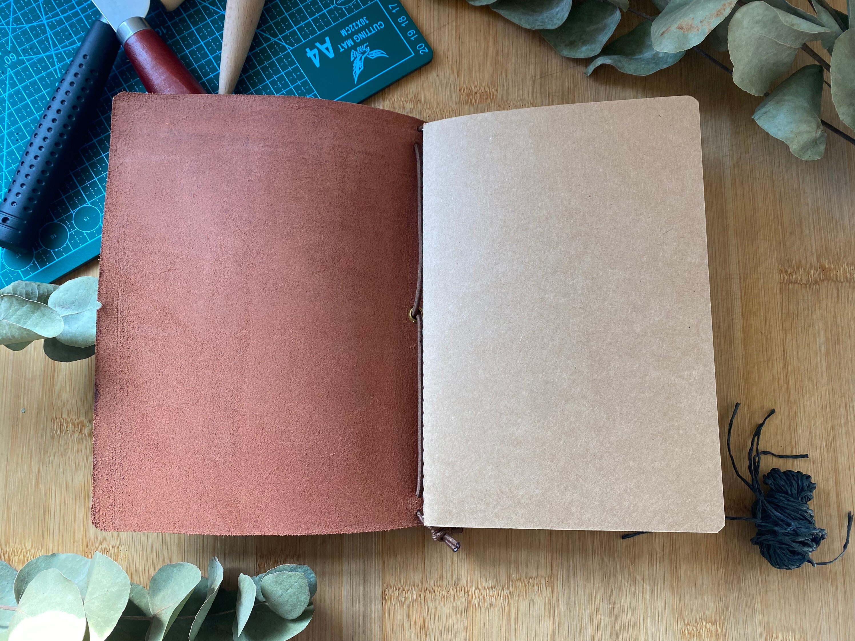 Handmade Refillable Leather Notebook Journals - Etsy UK