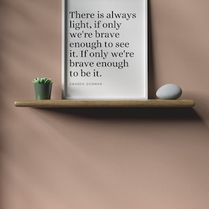 Amanda Gorman Quote, Framed Wall Decor, Poet - Etsy
