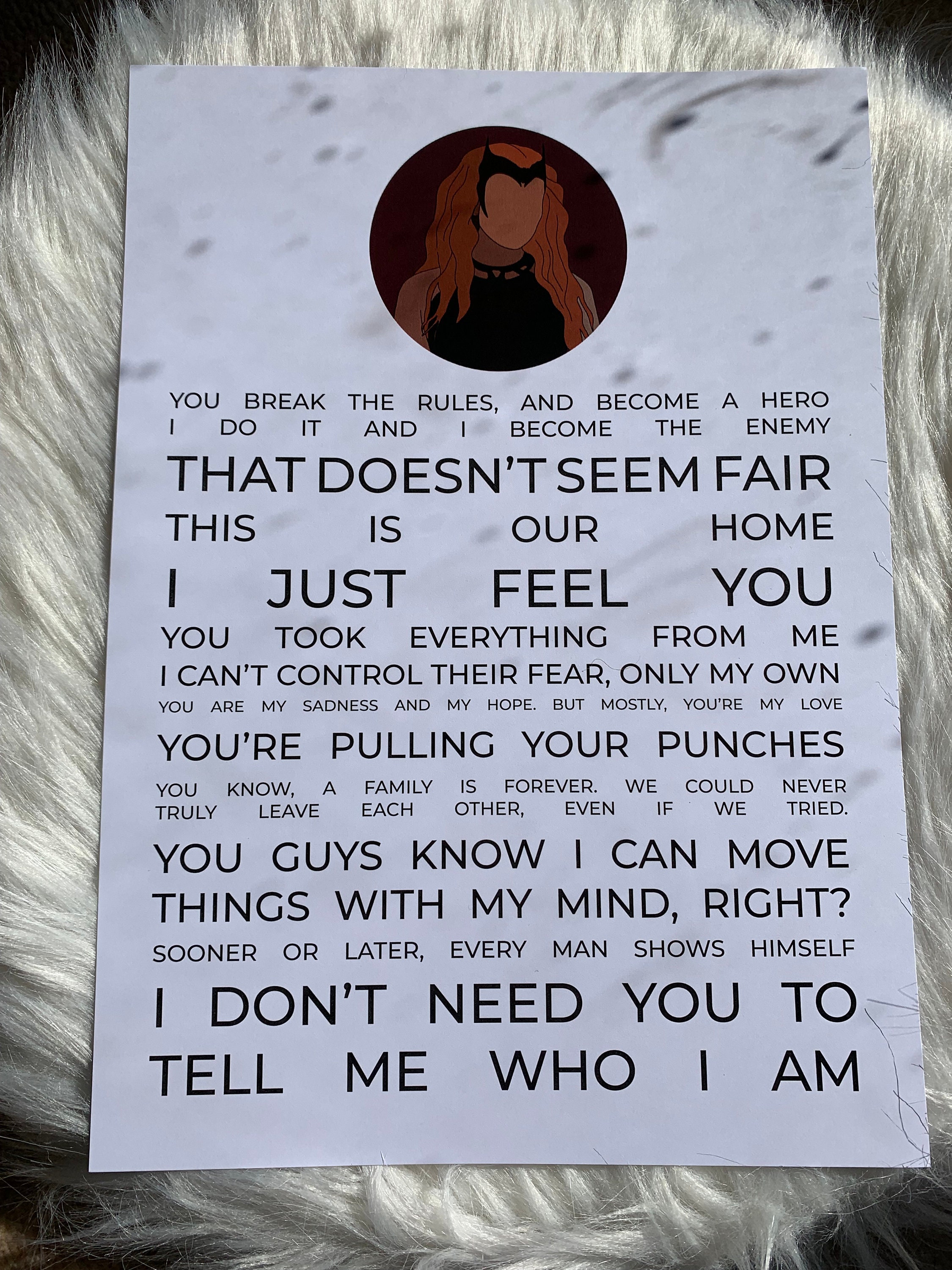 Wanda Maximoff Quote Print // Quotes // Scarlet Witch // Elizabeth ...