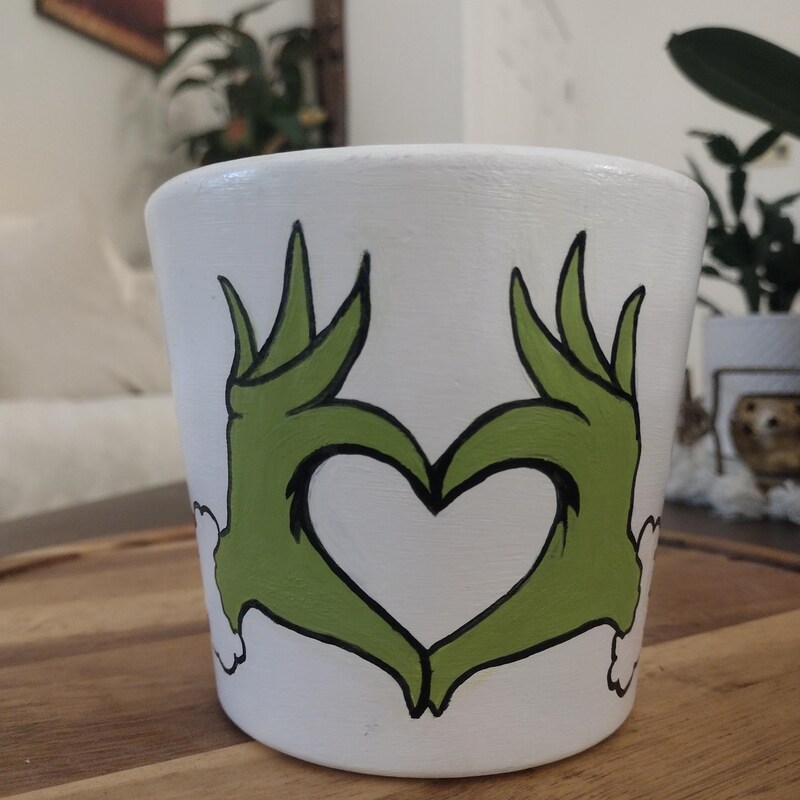 Grinch Pot Plant - Etsy