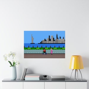 Little Mac Jogging With Coach Through NYC Punch Out Poster - Etsy