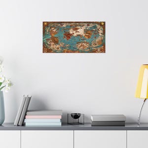 FFXIV Hydaelyn New World Map Gaming Matte Poster - Etsy