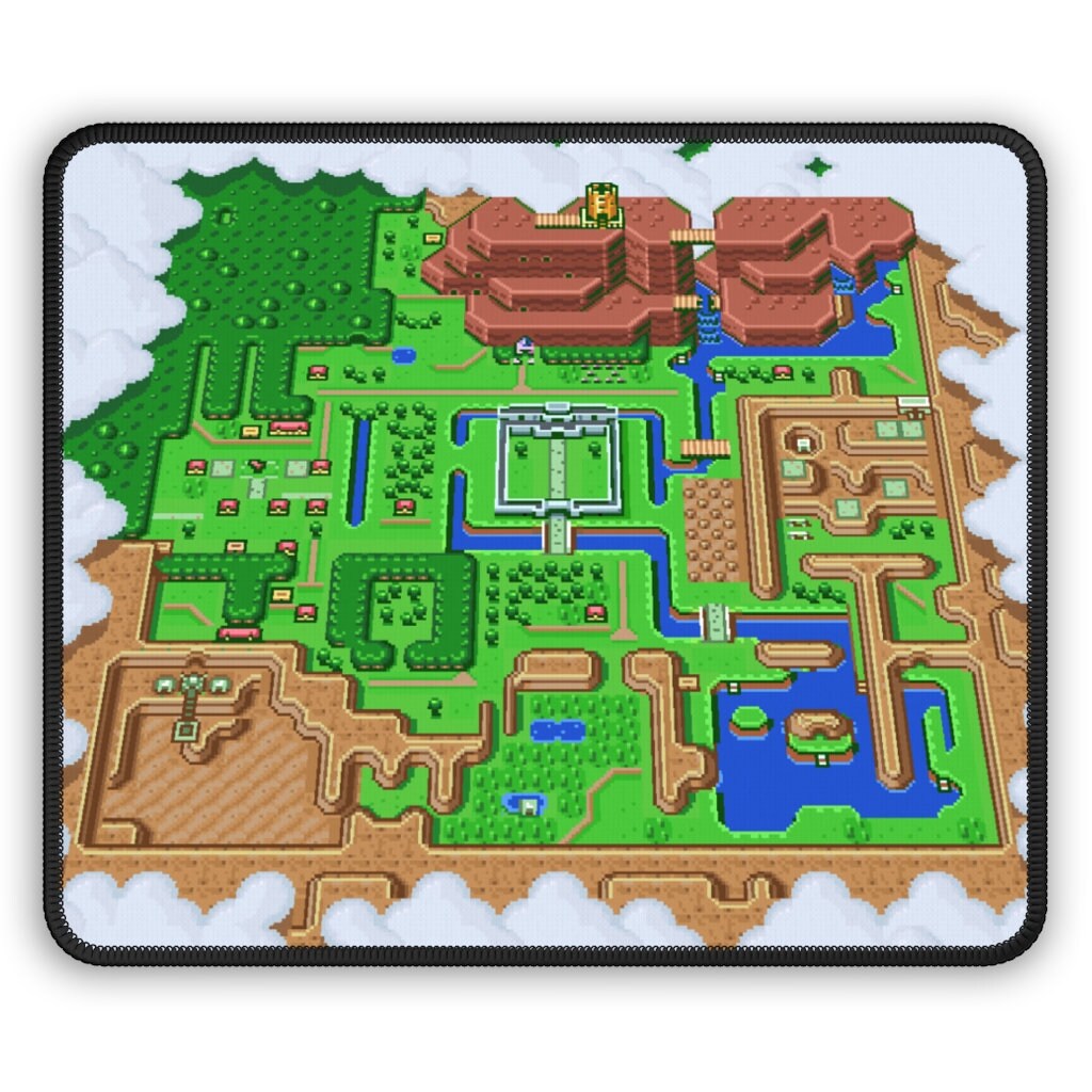 Zelda Link to the Past Light World World Map LTTP Notebook Mouse Pad - Etsy