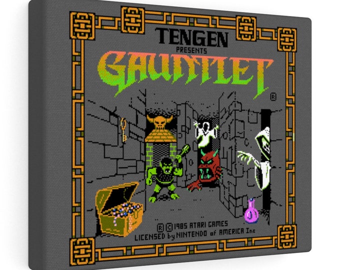 Mega Man 2 Classic Retro Title Screen Pixel Art Canvas | Etsy