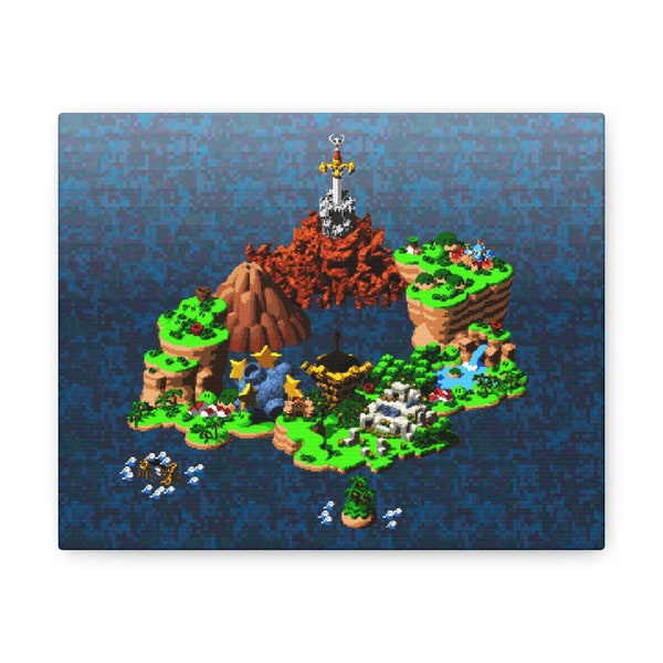 Super Mario Rpg World Map - Etsy