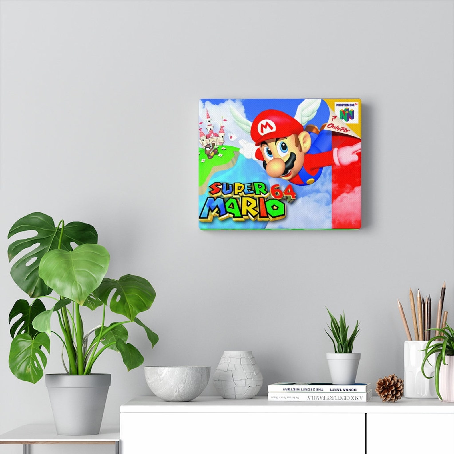 Super Mario 64 Wall Box Art Replica Canvas - Etsy