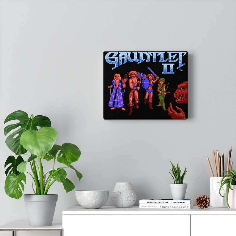 Gauntlet II 2 Classic Retro NES Title Screen Canvas | Etsy