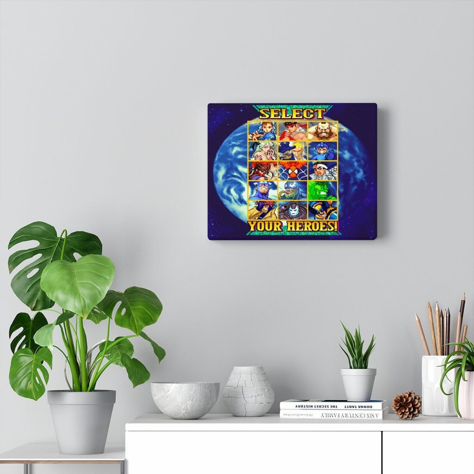 MVC 1 Vs Capcom Arcade Fighting Game Versus Character Select - Etsy