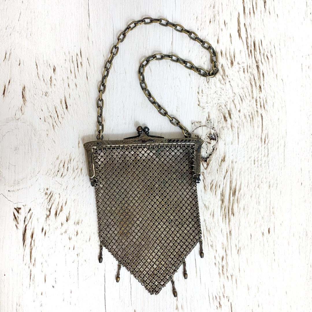 Vintage Edwardian EPNS Mesh Purse - Etsy