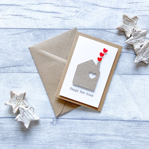 New Home Card Happy New Home. - Etsy