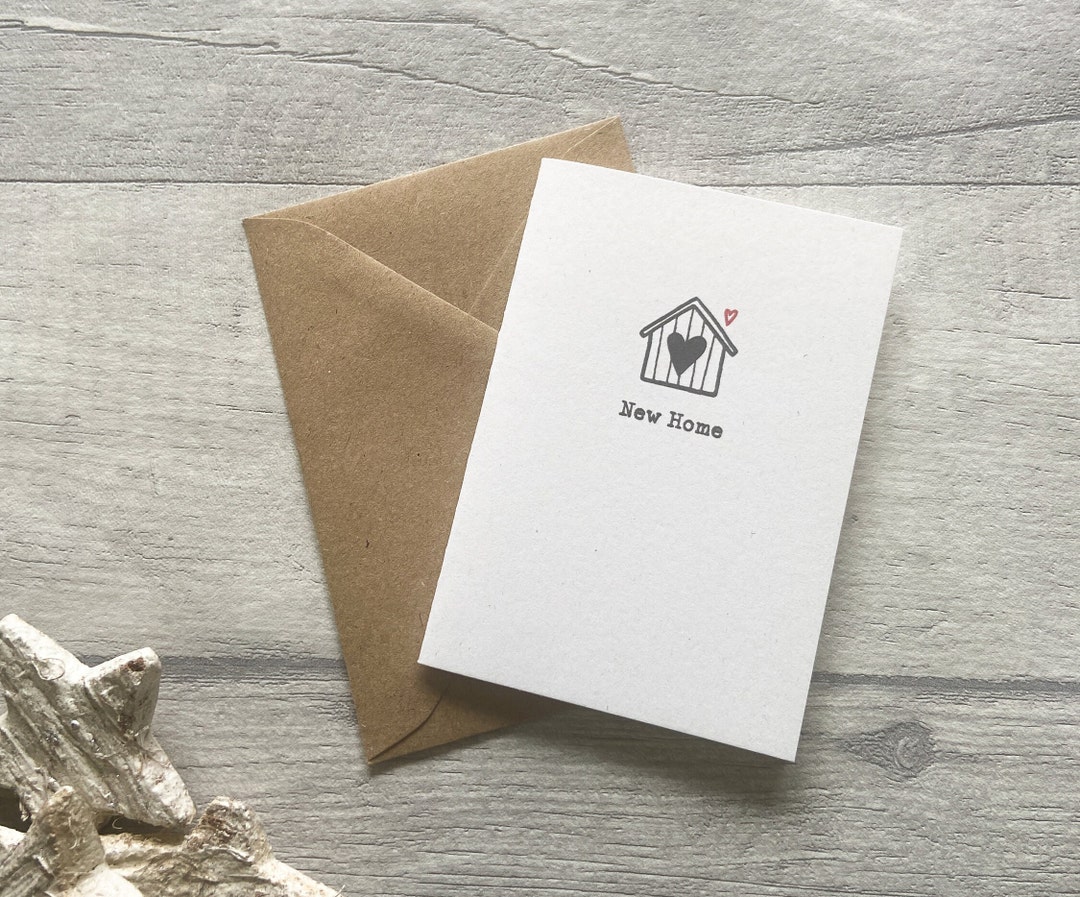 Mini New Home Card, Happy New Home Card, New Home Card for Friend ...