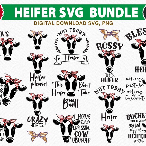 Heifer Svg - Etsy