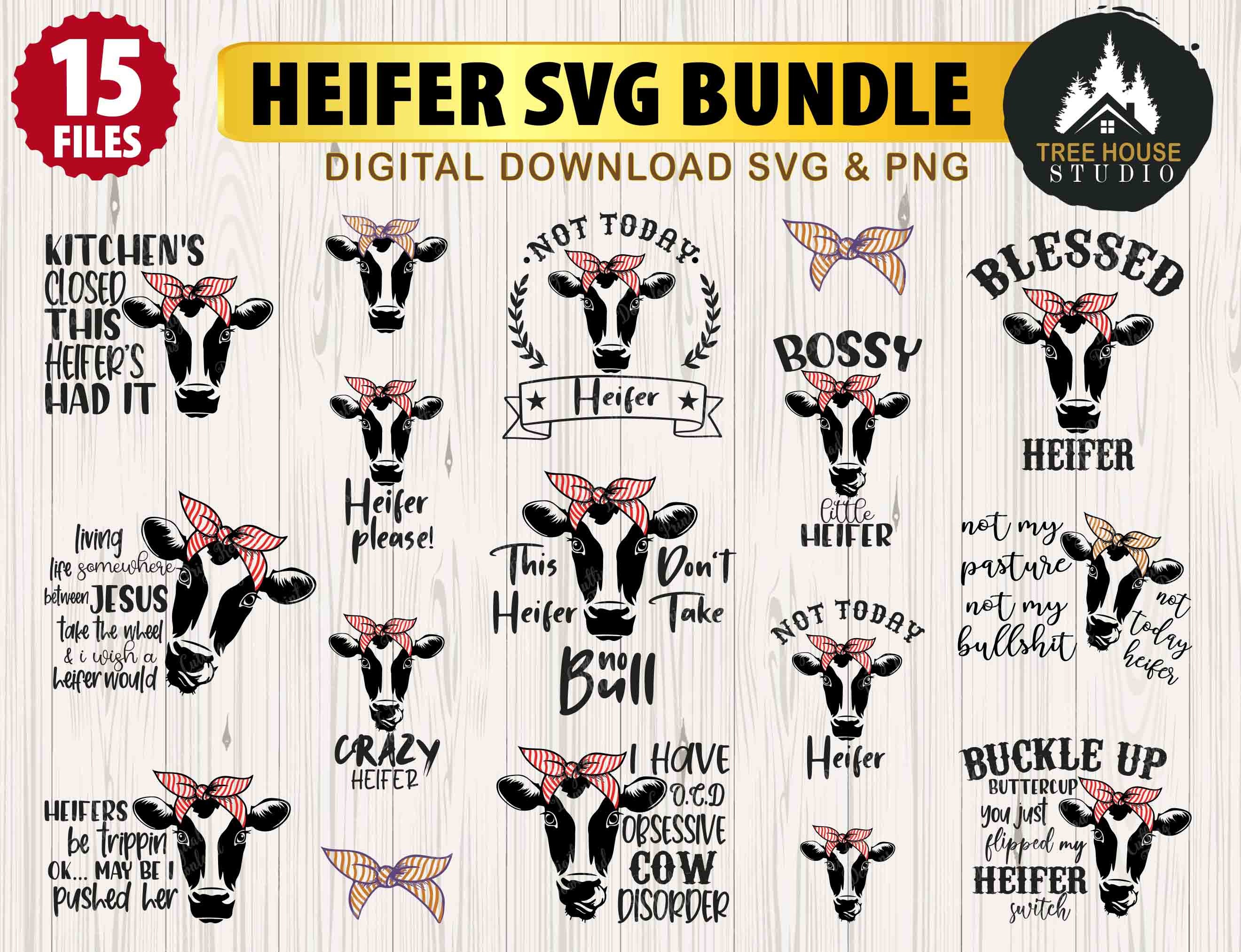 Heifer SVG Bundle Kuh svg farm life svg Heifer Svg Funny Farm | Etsy
