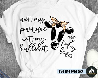 Bandana Cow Svg File - Etsy
