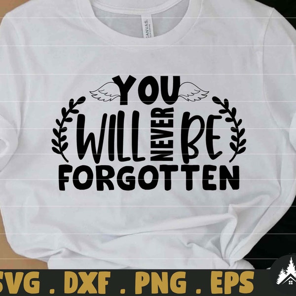 Never Forgotten Svg - Etsy