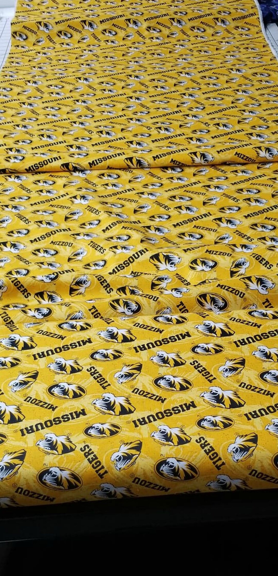 Missour Mizzou Tigers Fabric by the Yard 100% Cotton Quilting Cotton ...