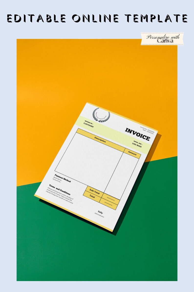 Invoice Templates- Formal Business Invoice, Business Invoice, Home ...