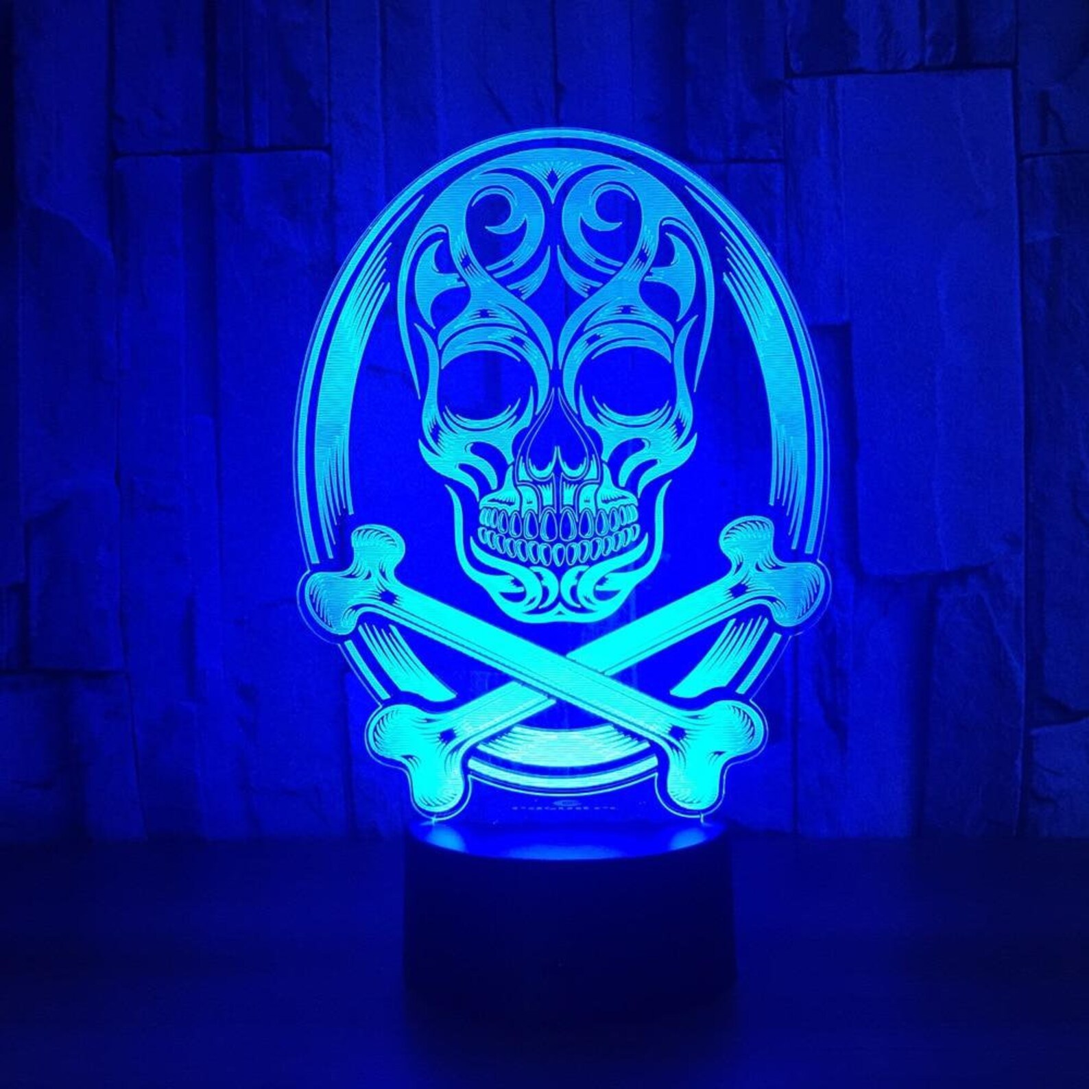 Newest Skull 3D LED Lamp Atmosphere Night Lights LED Lamp | Etsy