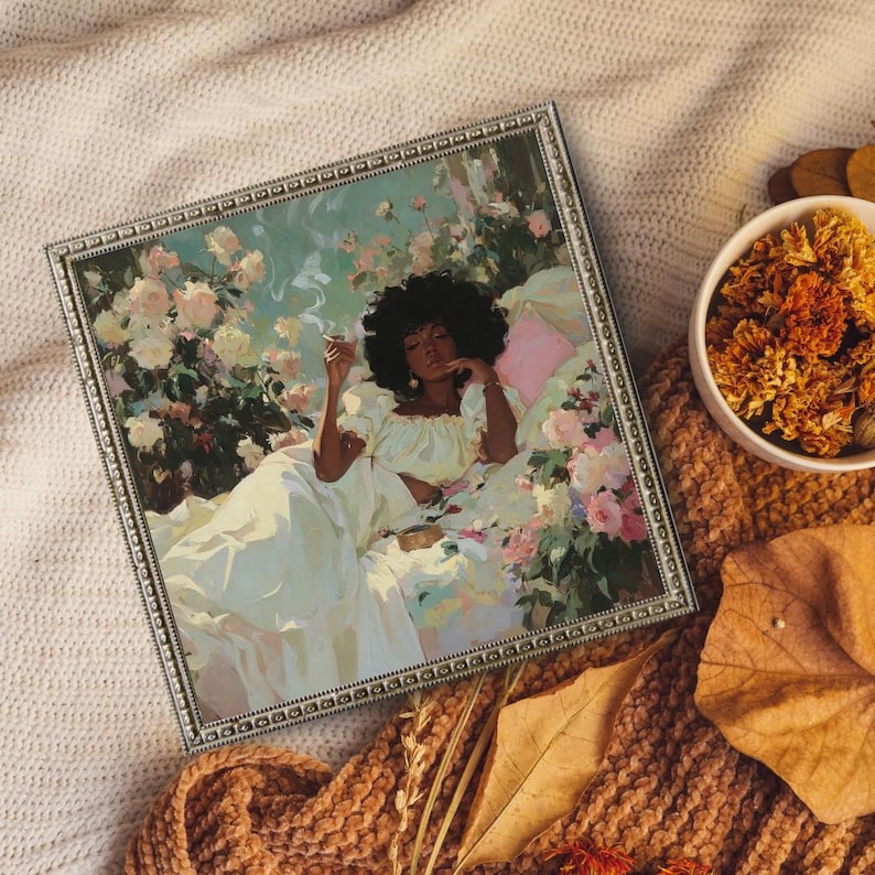 LOUNGE, Black Girl Art, Elegant Art, Magical Art, African American Art ...