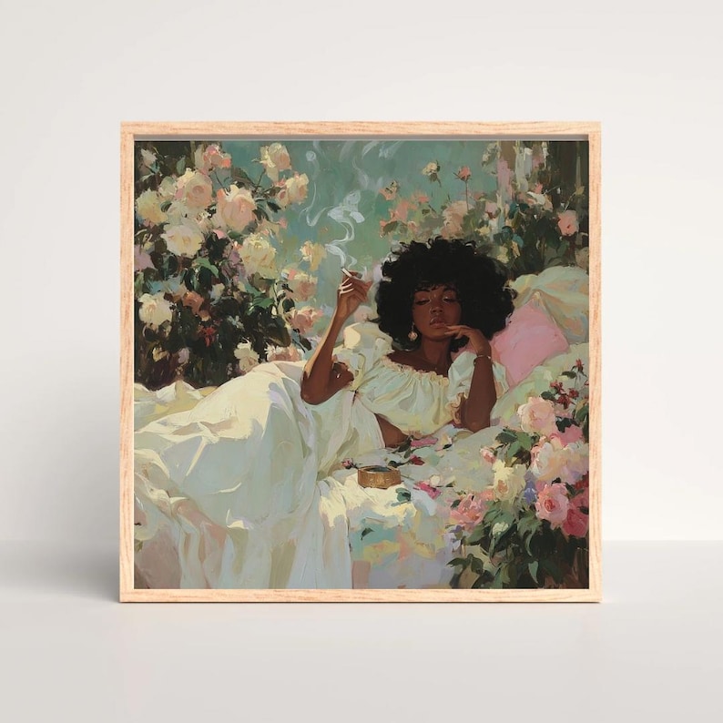LOUNGE, Black Girl Art, Elegant Art, Magical Art, African American Art ...