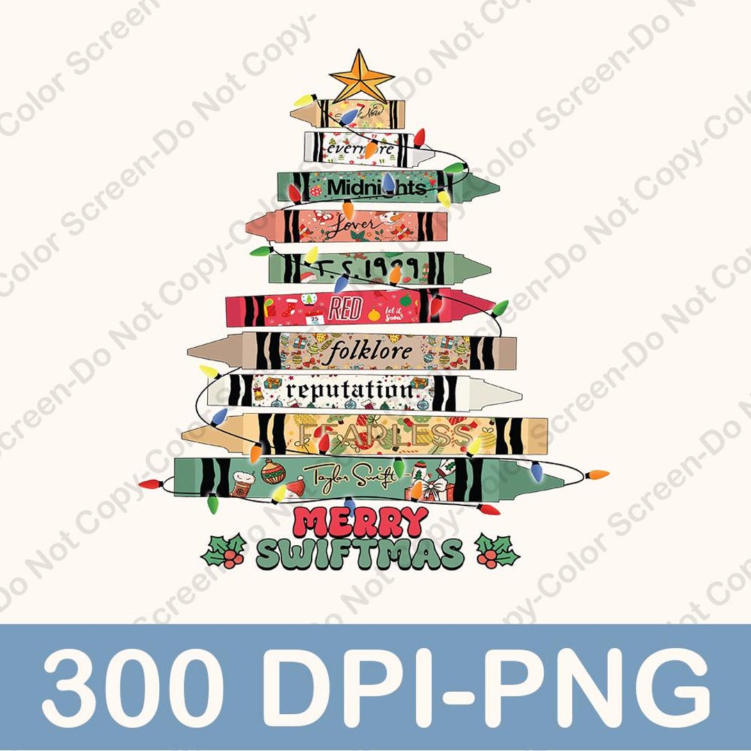 Merry Swiftmas Crayon Christmas Tree Png, Merry Christmas Music Png ...