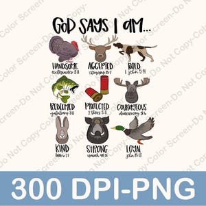 God Says I Am Png, Bible Verse Png, Christian Positive Quotes ...