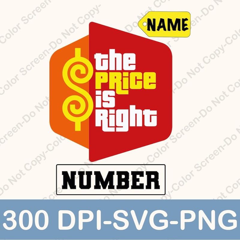 Price is Right Tags - Etsy
