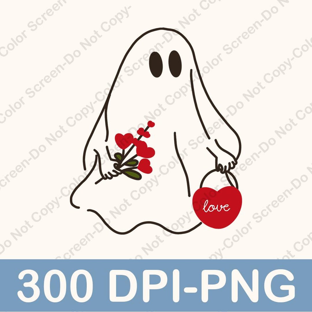 Valentine's Day Ghost Png, Be My Boo Png, Pink Valentines Png, Retro ...