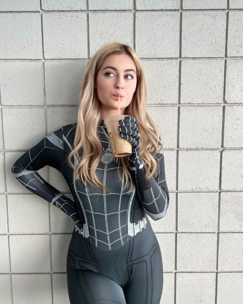 Sexy Spider Girl Cosplay Amazing Costume Spandex Body Suit For Etsy